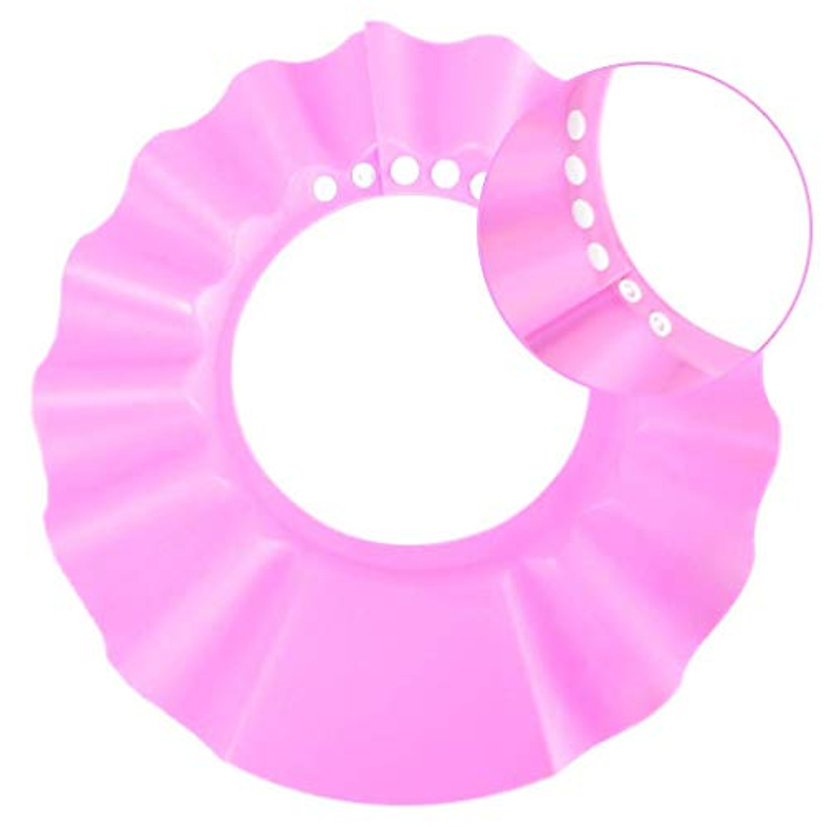 Shower Cap for Kids, Baby Shower Cap, Bathing Protection Cap for Kids, Thickening Baby Shower Head for Bath, Adjustable Shampoo Hat for Toddler Children (Pink)