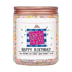 Homsolver Birthday Candles Gifts for Her and Him, Birthday Gifts for Women Men, Unique Best Friend Birthday Gift Ideas -Happy Birthday Candles