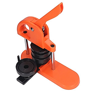 Button Maker Machine, Die Cutter Badge Button Maker DIY Button Press Machine Kit with 100PCS Pin Parts Circle Cutter Pin Manual (32mm)