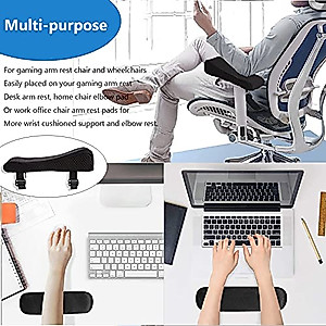 Big Ant Chair Armrest Pads,2 Pack Memory Foam Arm Rest Office Chair Armrest Pads Comfy Gaming Chair Arm Rest Covers for Elbows and Forearms Pressure Relief(Set of 2)