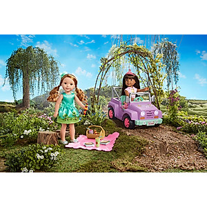 American Girl WellieWishers 14.5-inch Doll Garden Adventure Outfit with Silver Headband and Matching Shoes, For Ages 4+
