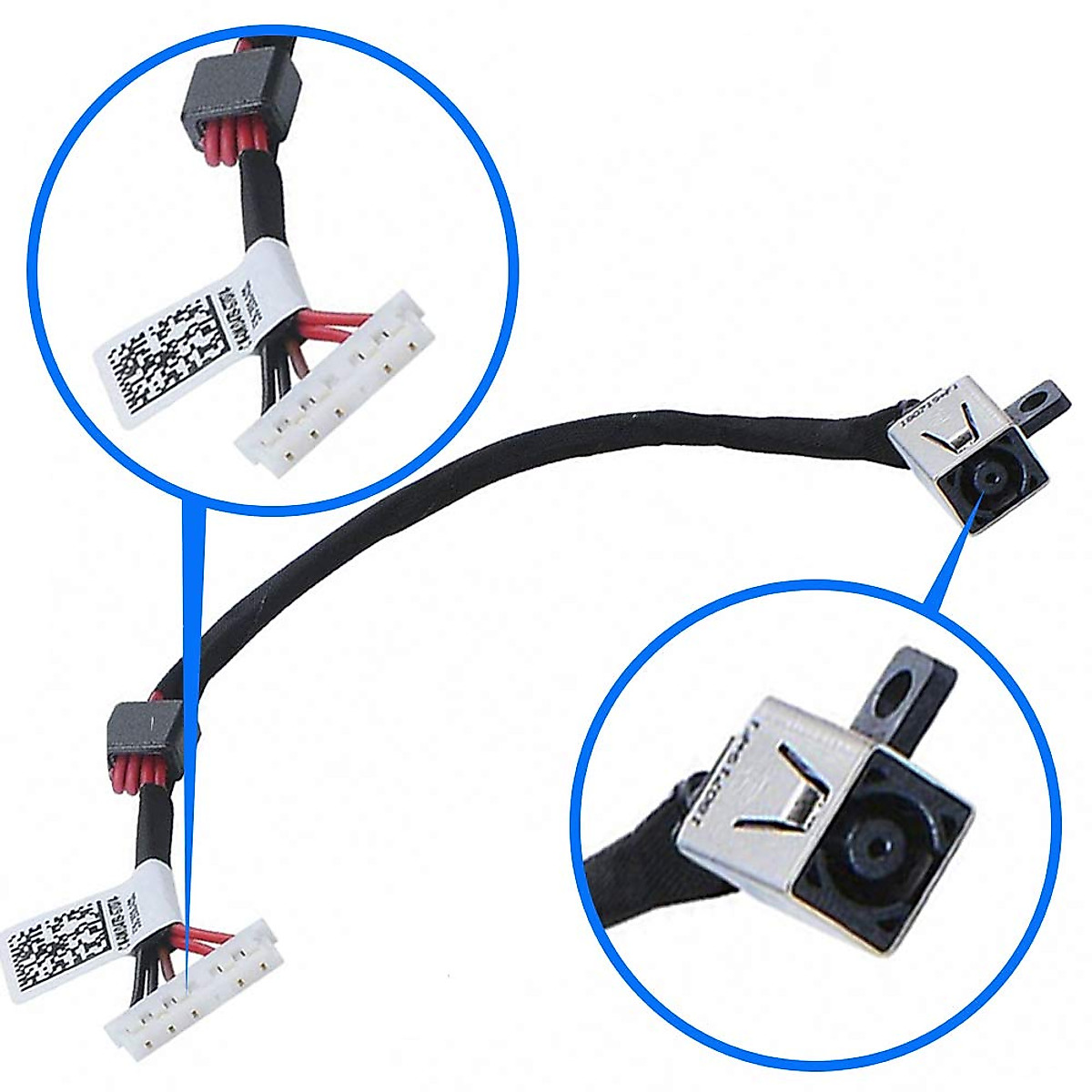MMOBIEL DC Power Jack Dock Connector Flex Cable Compatible with Dell Inspiron 15-5000 5551 5552 5555 5557 5558 5559 14-5458 5459 5455 5452 P51F P64G Vostro 3458 3558 3559 P65G 3559 17-5000 5755