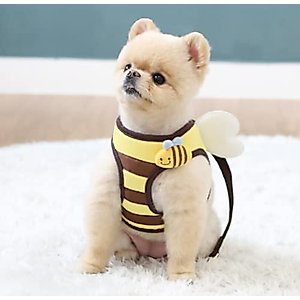 Fashionable Harness for Dog and cat, Honey bee Harness, Simple Fashionable Harness for Small Size Dog and cat (Harness only) (Honey Bee Harness, Medium)