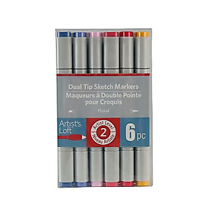Artist's Loft Floral Level 2 Dual Tip Sketch Marker Set