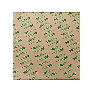 Gizmo Dorks PEI Sheet 3D Printer Build Surface 300mm x 300mm (11.8" x 11.8") with Laminated 3M 468MP Adhesive, Made in The USA