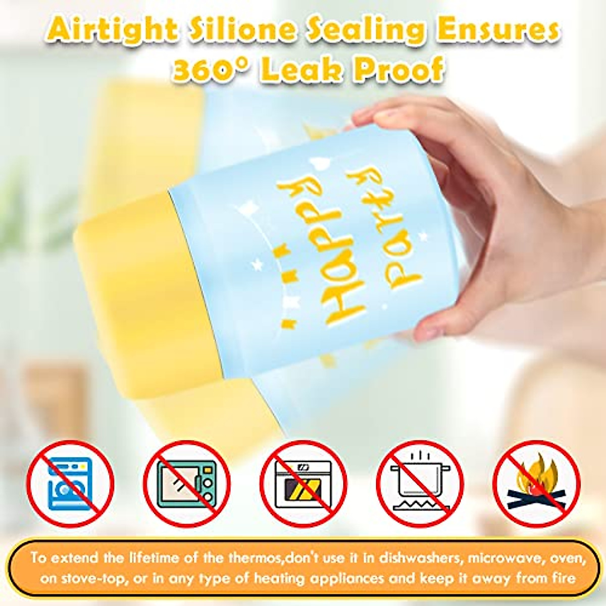 SSAWcasa Thermos for Hot Food, 27oz Soup Thermos for Adults, Wide Mouth Stainless Steel Food Thermos Jar, Insulated Lunch Container with Spoon, Leak Proof Thermal Bento Box Flask Meal Carrier