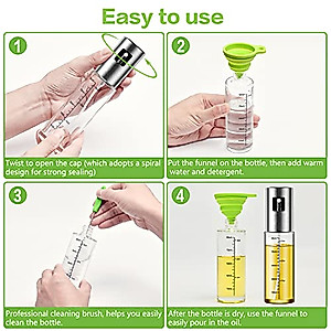 ELIRIVAWET Oil Sprayer for Cooking, Olive Oil Sprayer Mister, Oil Dispenser, 100ml Olive Oil Spray Bottle, Oil Spritzer for Salad, BBQ, Kitchen Baking, Roasting, Air Fryer