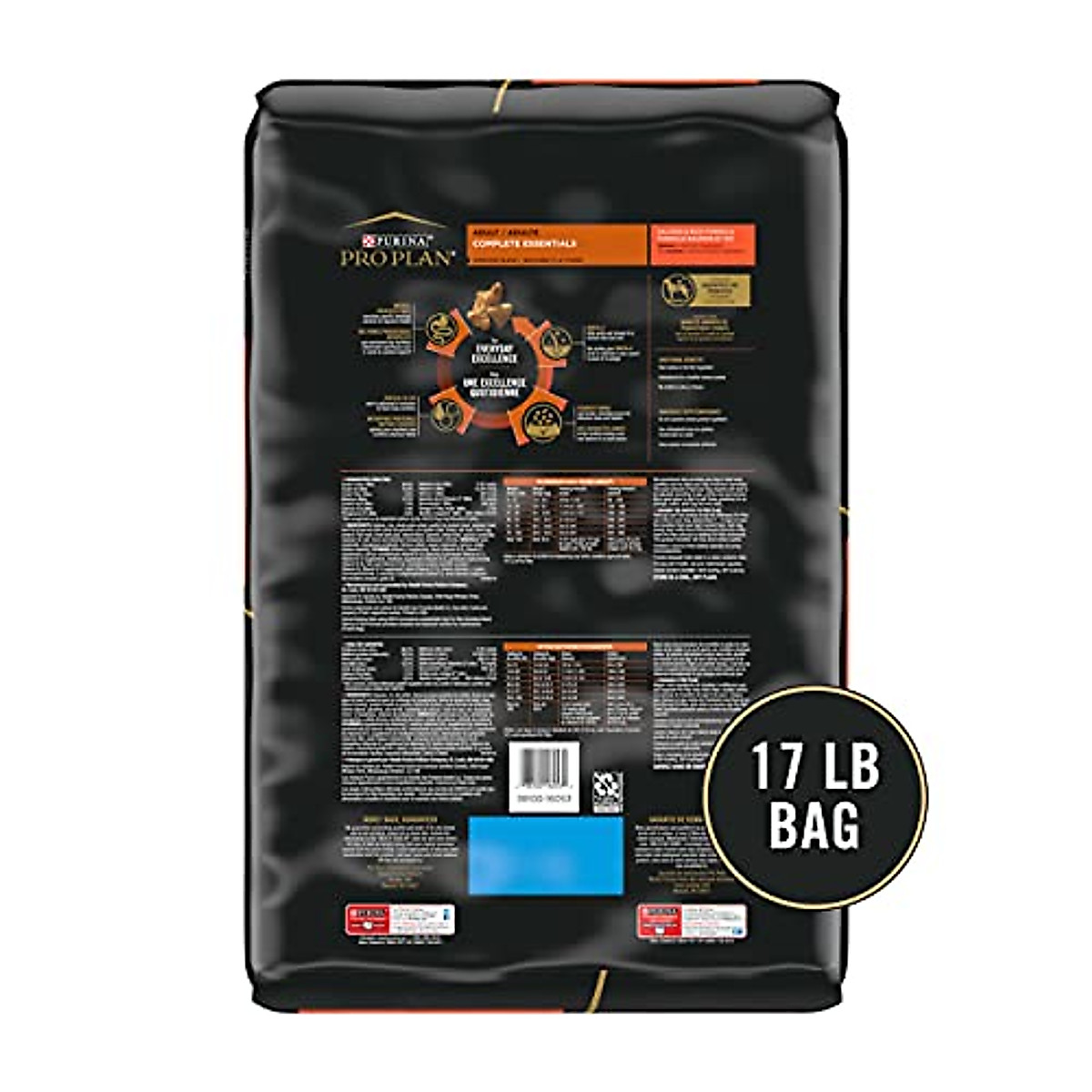 Purina Pro Plan High Protein Dog Food With Probiotics for Dogs, Shredded Blend Salmon & Rice Formula - 17 lb. Bag