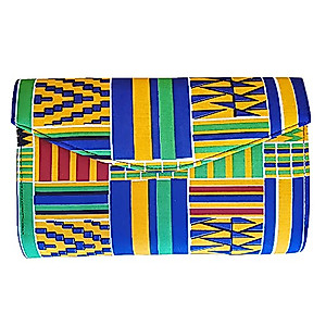 Kente Akoma African Print Clutch Purse
