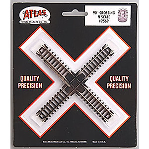 N Code 80 Nickel Silver 90 degree Crossing Atlas Trains