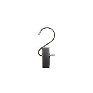 NAHANCO 610EC12 Boot Clip Hanger, Brushed Chrome, Metal Clip, 4.5” (Pack of 12)