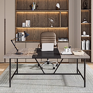 LITTLE TREE 6FT Conference Table 70.8L x 31.5W inch Meeting Table Conference Room Tables Modern Rectangular Seminar Training Table for Office, Grey