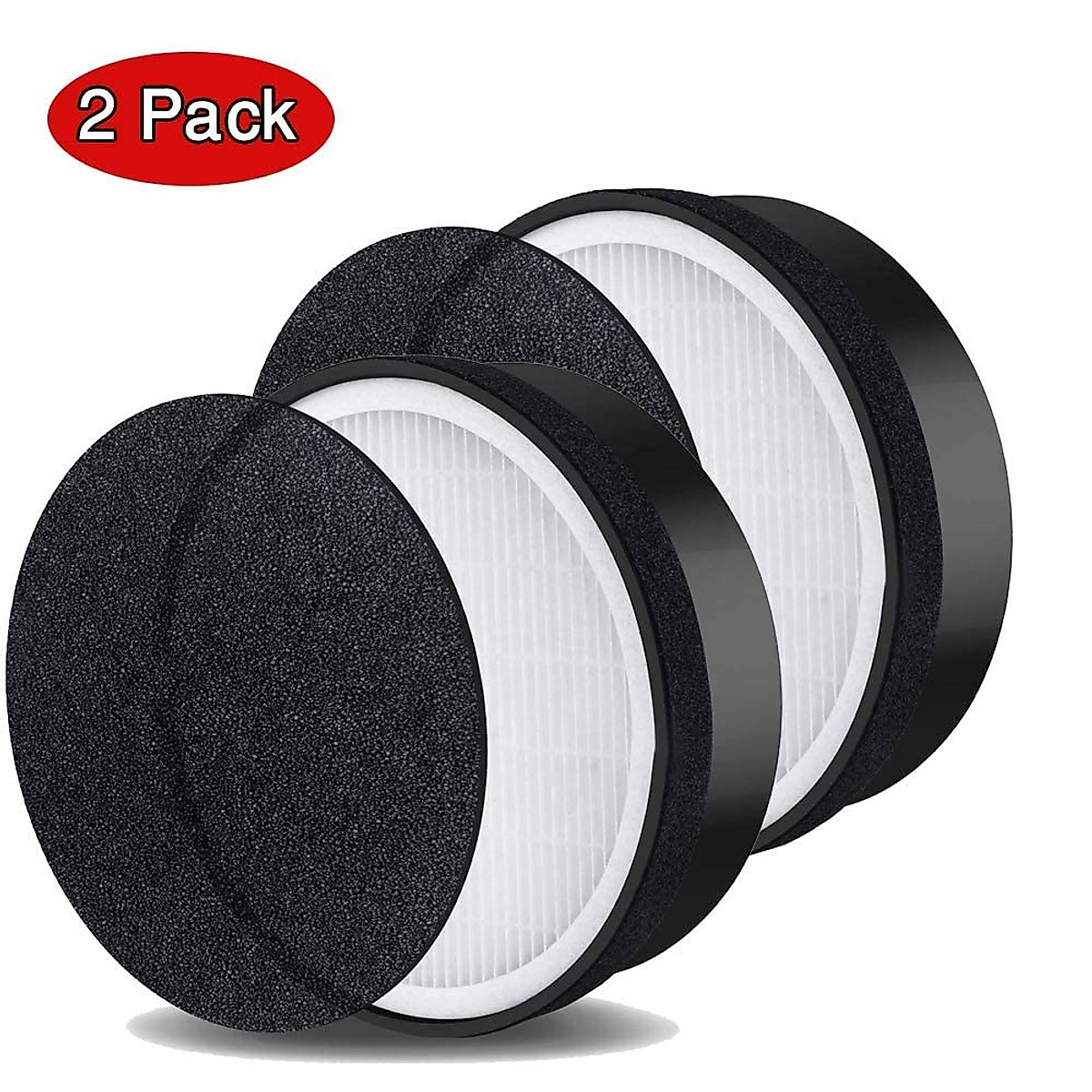 LV-H132 True HEPA Replacement Air Filter Compatible with Levoit Air Purifier LV-H132 (2 Pack)