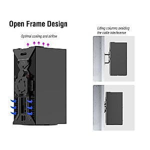 Magnetic Wall Mount for Xbox Series X, Metallic Support Bracket with Gaming Headset Hook, Magnets and Built-in Level Design - Mount XSX Vertical, Horizontal or Under The Desk