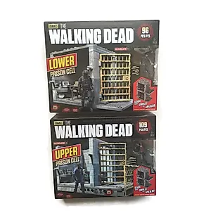 McFarlane Toys Construction Bundle - The Walking Dead TV (1) Upper and (1) Lower Prison Cell Sets