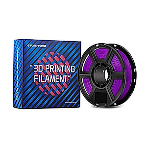 FLASHFORGE D-Series PLA 3D Printer Filament, 1.75mm (Purple), 0.5kg Spool (1.1lbs), Guaranteed Fresh, Dimensional Accuracy +/- 0.02mm, Tangle-Free, Fits Most FDM Printers [Risk-Free]