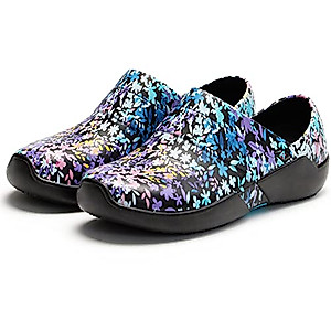 Anywear Journey Nurse Shoes Injected Molded EVA Slip-On Garden Shoes, Chef Shoes, 8, True Colors
