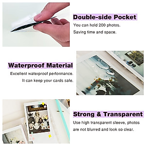 B FANCY K-pop Photocard Holder Book Simple 6ring Binder 200 Photo Pockets Collect Book