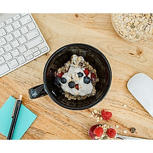 Silver Buffalo Friday the 13th Jason Mask Legacy Ceramic Soup Mug | 24-Ounce Bowl For Ice Cream, Cereal, Oatmeal | Large Coffee Cup For Espresso, Caffeine | Horror Movie Gifts and Collectibles