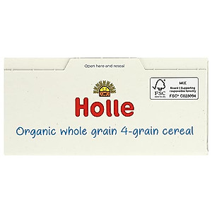 Holle - Organic Wholegrain Four Grain Cereal, Six - 8oz boxes