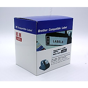 IDIK Replacement Labels Compatible with Brother DK-1209 Small Address Labels 29mm x 62mm x 800pcs/roll Die-Cut Paper Labels, Packed in Individual Printed Retail Box with Permanent Cartridge