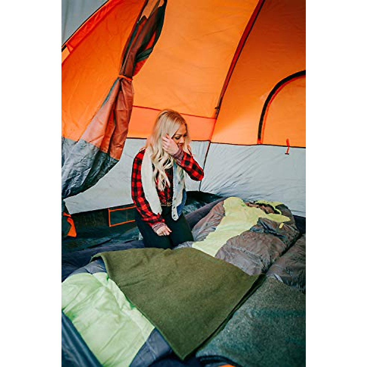 Stansport Wool Blend Camp Blankets - O.D. Green (1244)