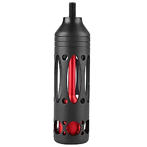 Zerone Archery Alloy Bow Stabilizer,Univesal Metal Archery Shock Absorber, Compound Bow Stabilizer Vibration Damper (Black Red)