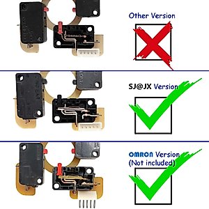 SJ@JX Arcade Game Controller Button Microswitch 8 Way Joystick Zero Delay USB Encoder Cable Stick DIY Kit for PC MAME Retropie Raspberry Pi