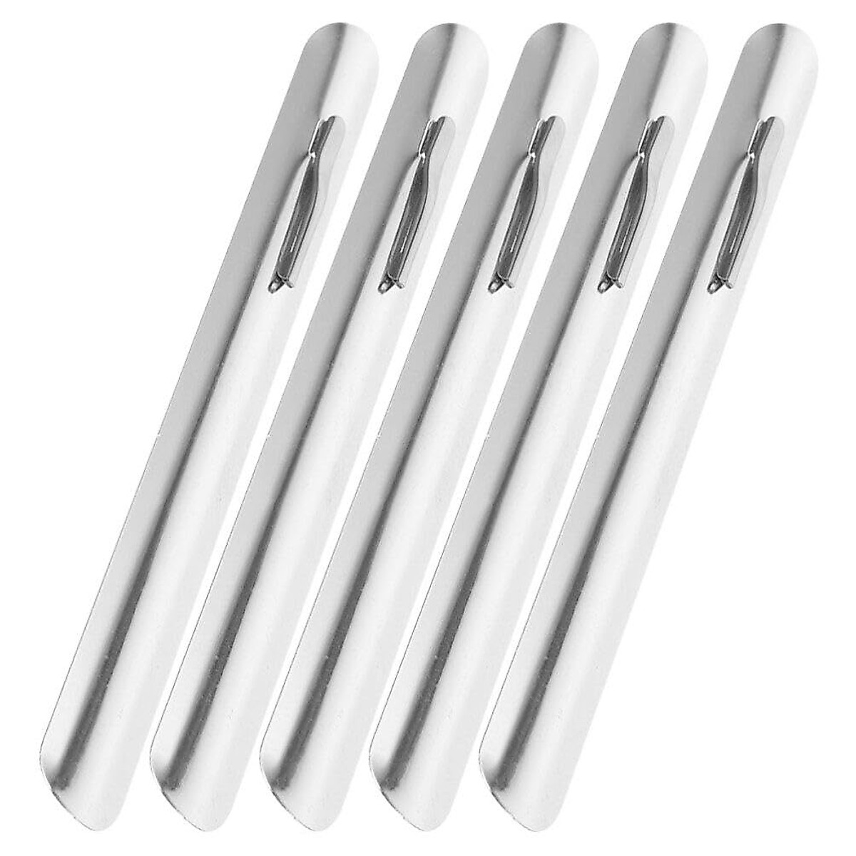 Mobestech 5pcs Crumb Sweepers Stainless Steel Table Crumbers Bread Crumber Cleaner Cabinet Scraper Crumb for Tablecloth in Restaurants and Home Waiters Waitress Silver