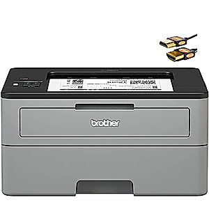 Brother HL-L2350DW Series Compact Wireless Monochrome Laser Printer - Mobile Printing - Auto Duplex Printing - Up to 32 Pages/min - Up to 250 Sheet Paper - 1-line LCD Display + HDMI Cable