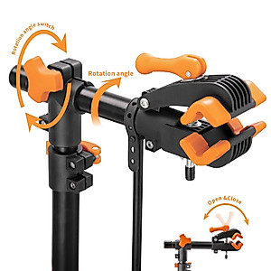 teraysun Bike Repair Stand (Max 66lbs) - Foldable Bike Workstand with Tool Tray , Shop Home Mechanics for Mountain Bicycle and Road Bike