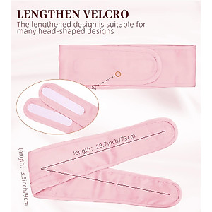 FANTASTIC HOUSE Silk Spa Headbands for Washing Face, 100% Mulberry Silk Scarf for Hair Wrapping, Adjustable Ponytail Face Wash Headbands for Women and Girls for Sleep, Makeup, Sport