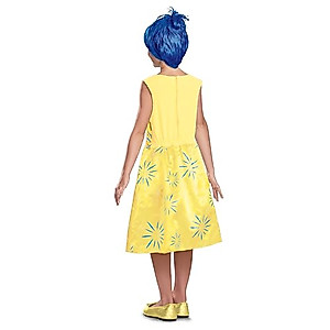 Inside Out Joy Costume, Deluxe Official Disney Pixar Inside Out Girls Costume, Child Size (10-12)