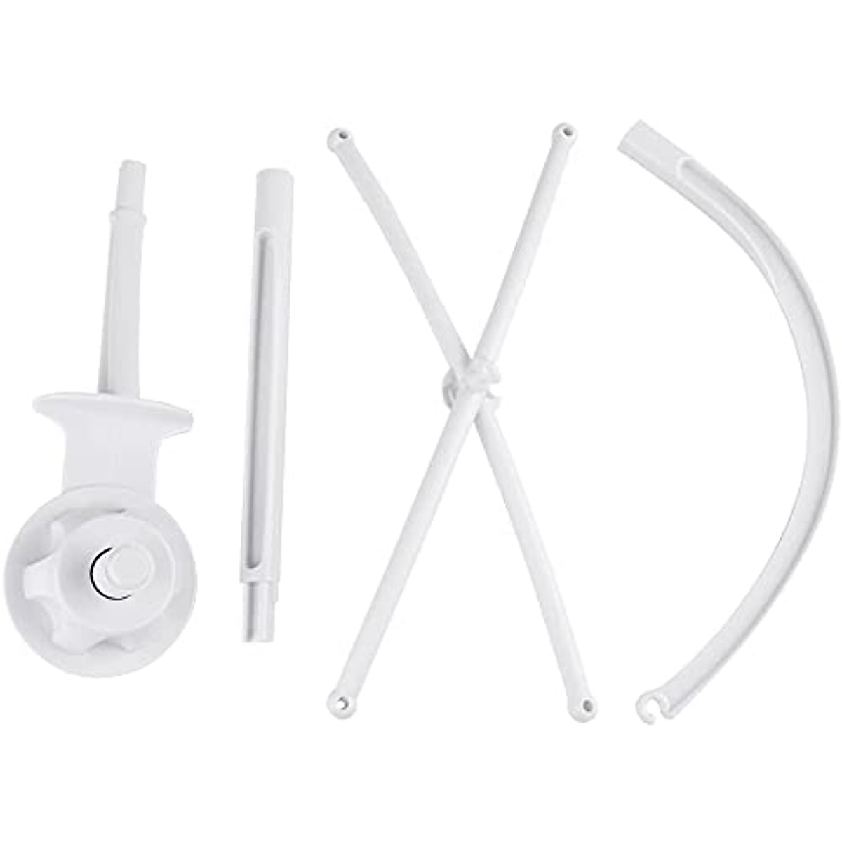 Crib Mobile Arm 26.77 Inch Baby Crib Mobile, Mobile Arm for Crib, ABS Plastic Infant Music Box Holder Arm Bracket for Bed Holder or Baby Bed Toy Decoration Holder,White