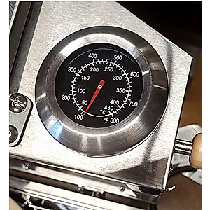 Portable Outdoor 430 Stainless Steel Propane BBQ Gas Grill + Pizza Oven Combo