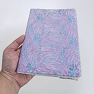 PUPUZAO A5 Book Cover ( Sunset Glow ) Hard Book Sleeve Cover for Paperback,Journal,Diary,Novel,Washable Fabric,Fits Thickness Adjustable