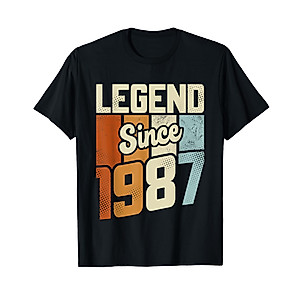 Vintage 1987 38 Birthday Decorations Men Women 38th Birthday T-Shirt
