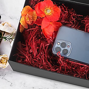 Gift Box 1PC 12x7x4 Inches, Groomsman Box, Rectangle Collapsible Box with Magnetic Lid, Large Wrap Cardboard Paper Shipping Storage Box, Presents Box for Wedding Christmas Birthdays (Matte Black)