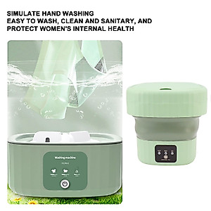 Portable Washing Machine, Mini Foldable Small Washer for Baby Clothes, Underwear, 6L Large Capacity, Suitable for Apartment, Laundry, Camping, RV, Travel(100‑240v)