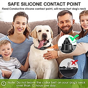 HUWEBO Dog Training Collar - Waterproof Shock Collars for Dog with Remote, 4 Training Modes, 2 Shock Modes, Beep, and Vibration, Rechargeable Electric Dog Shock Collar for Medium Large Dogs