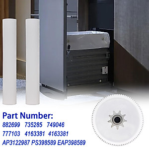 New Upgrade 882699 Trash Compactor Drive Gear Compatible with Whirlpool, Kenmore, KitchenAid, Maytag, Jenn-Air, Drive Gear Kit Replaces 735285 749046 777103 AP3122987 PS398589 EAP398589