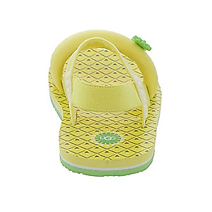 UGG Unisex-Child Zuma Sling Pineapple Stuffie Sandal, Pineapple-yellow, 10 Little Kid
