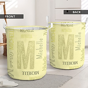 Personalized Laundry Baskets Name Retro Personalized Hampers Custom Laundry Basket with Name, Customized Dirty Clothes Hamper, Storage Basket