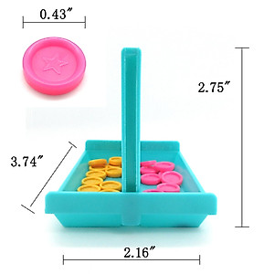 Bingo Game Set with 2.75 Inch Bingo Cage,100 Colorful Bingo Chips & Mini 4 in a Row Board Game with 30 Discs for Holiday