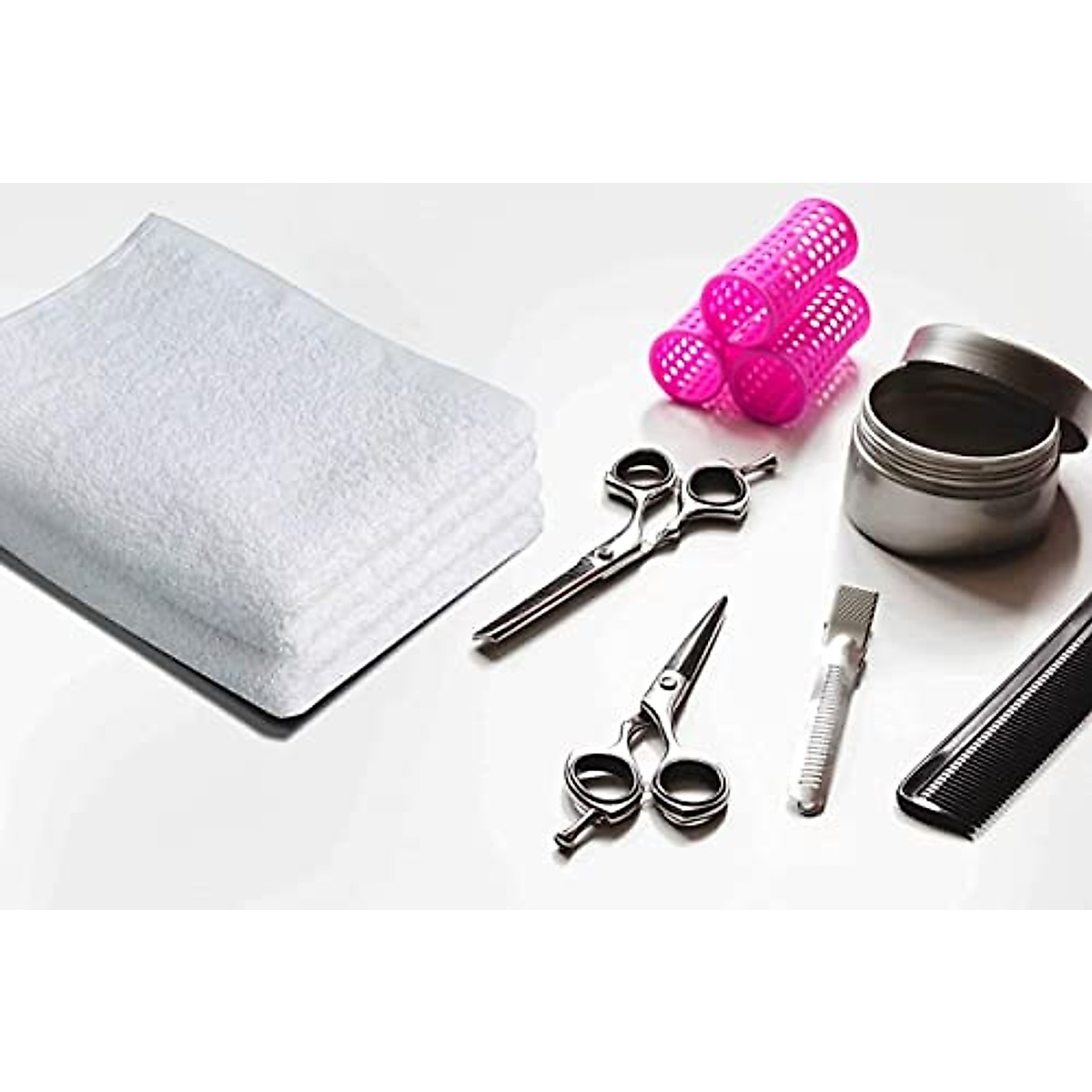 White Salon Towels Pack of 24 Gym Hand Towel, 16 x 26 inch Cotton Not Bleach Proof Salon Towels Ring Spun Cotton Maximum Softness and Absorbency, Easy Care