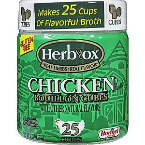 Herb-Ox: Chicken Bouillon 25 Ct Bouillon Cubes, 3.33 Oz