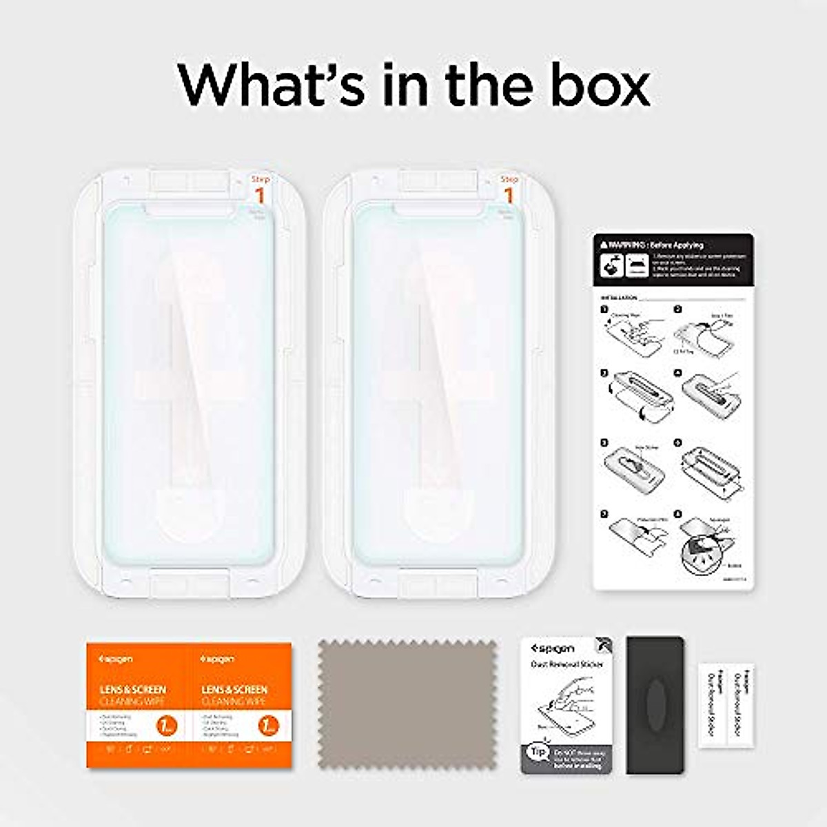 Spigen Tempered Glass Screen Protector [GlasTR EZ FIT] designed for iPhone 11 Pro Max/iPhone Xs Max [6.5 inch] [Case Friendly] - 2 Pack