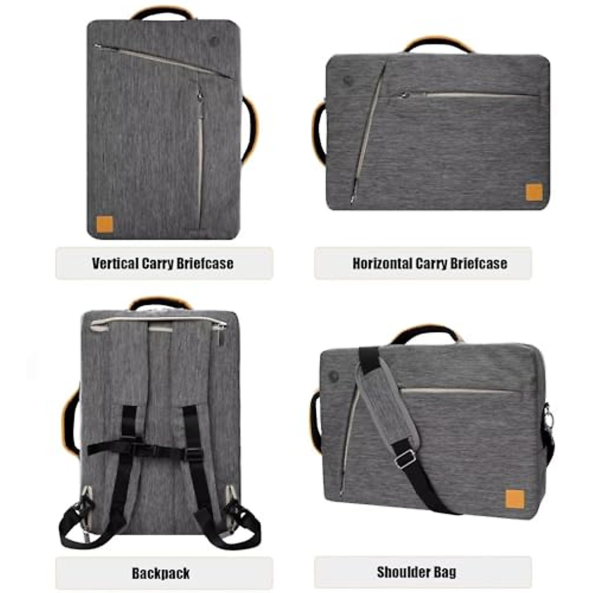 ECCRIS 17.3 in Laptop Shoulder Bag Compatible with Asus Vivobook 17, Zenbook Pro 17, Compatible with Alienware m17 R5 R4, X17 X17 R2