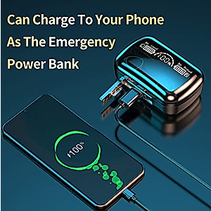 M10 Wireless Earbuds Bluetooth 5.1 TWS 2200mAh Power Bank Charging Box in Ear Earphones True Stereo Gaming Sports HiFi Headphones Headsets Microphone Airdots Premium Deep Bass Sound Clear Call