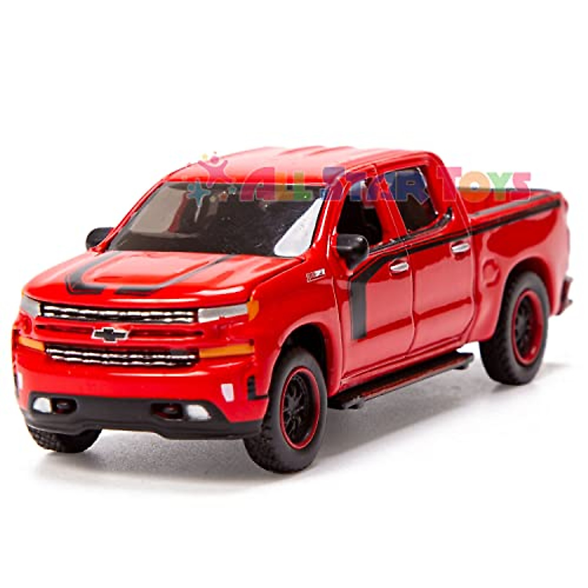 2019 Chevrolet Silverado LTZ Z71 Red Limited Edition to 2496 Pieces Worldwide 1/64 Diecast Model Car by Auto World CP7918